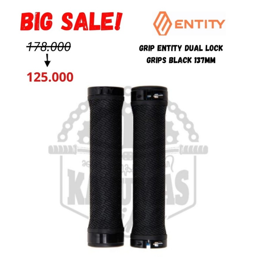 Grip ENTITY DUAL LOCK GRIPS BLACK 137mm | Shopee Malaysia