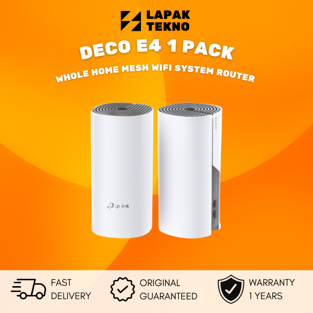 TP-Link Deco E4 1/2/3Whole Home Mesh Wifi System Router Package ...