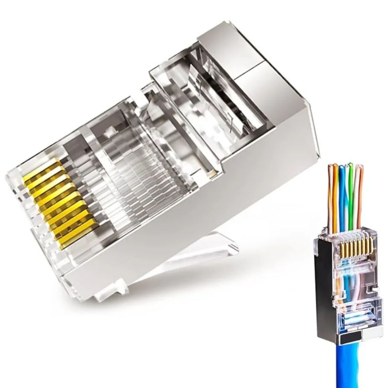 Rj45 Cat6 Cat3 LAN Head With RJ45 5-. Modular Plug Protector554720-5 ...