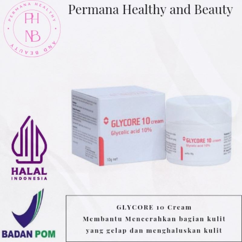 HITAM Glycore 10 Cream / Glycolid Acid 10% / Glycore Cream 10gr ...