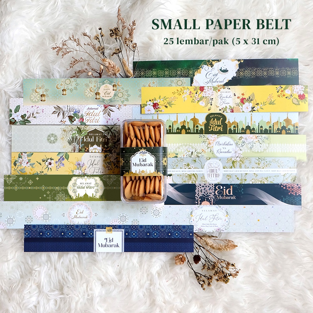 25pcs Eid 2024 Paper BELT / Eid Al-Fitr JAR BELT / Long Label Hampers Ramadhan | Shopee Malaysia