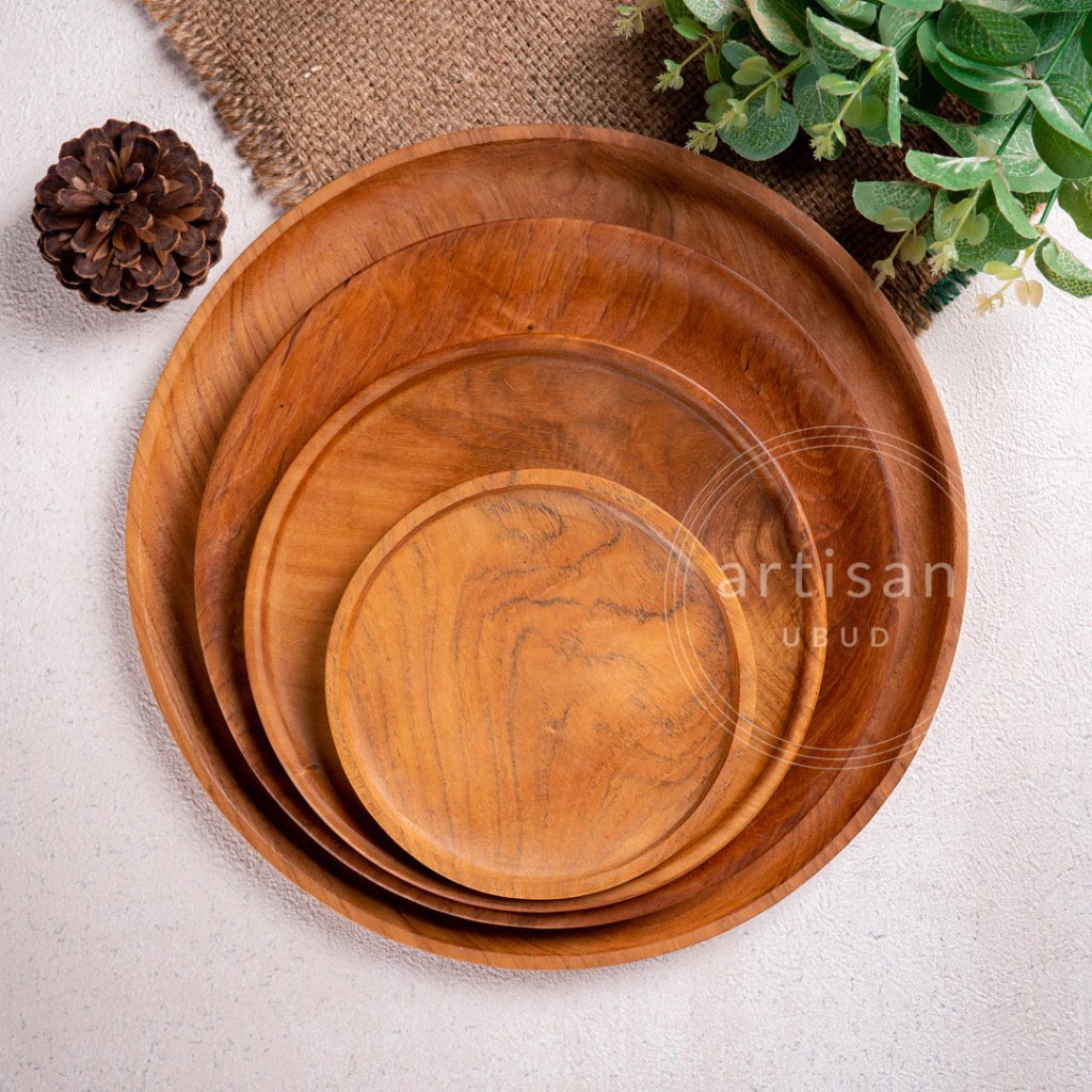 KAYU Bimantara - Wooden Plate/Serving Plate/Food Grade Teak Wood Tray ...