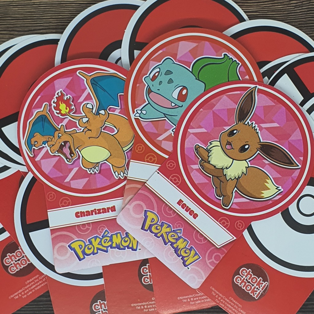 MERAH Pokemon Bookmark Choki Choki 2024 Red Color Collection Card ...