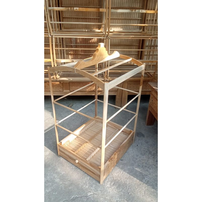 KAYU Triangular pole cage NO2&3 COLLAPSES Ful teak wood | Shopee Malaysia