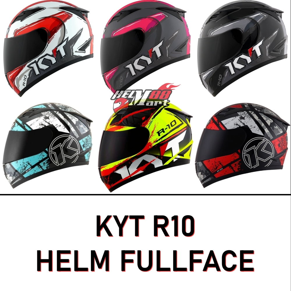 Kyt R10 Full Face Helmet Pattern - KYT R-10 Motif Helmet | Shopee Malaysia