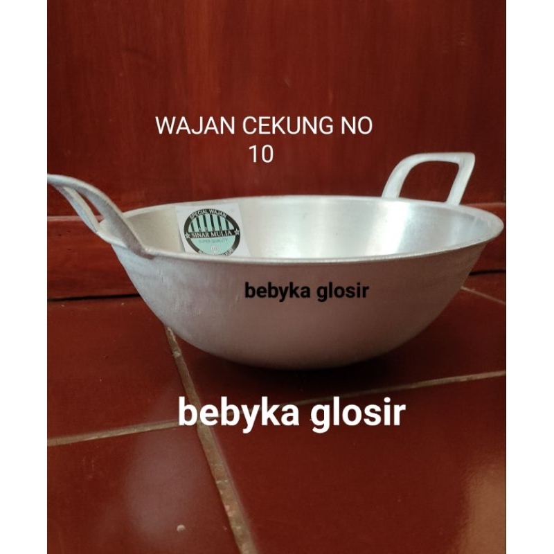 Concave Frying Pan no.10 Thick Cast Aluminum | Shopee Malaysia