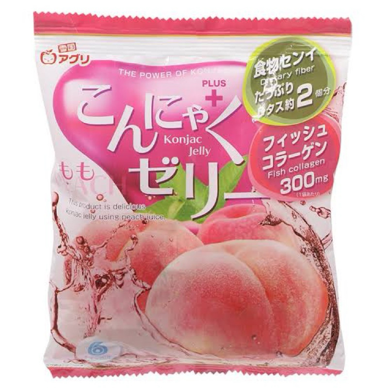 Yukiguni Aguri Konjac Jelly Peach Muscat Apple Grape Milkan Orange96g (6Pcs) Jelly Imported ...