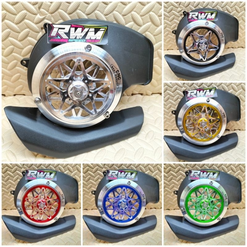MESIN Close the engine fan cover set rotating spinner Star Motif ...