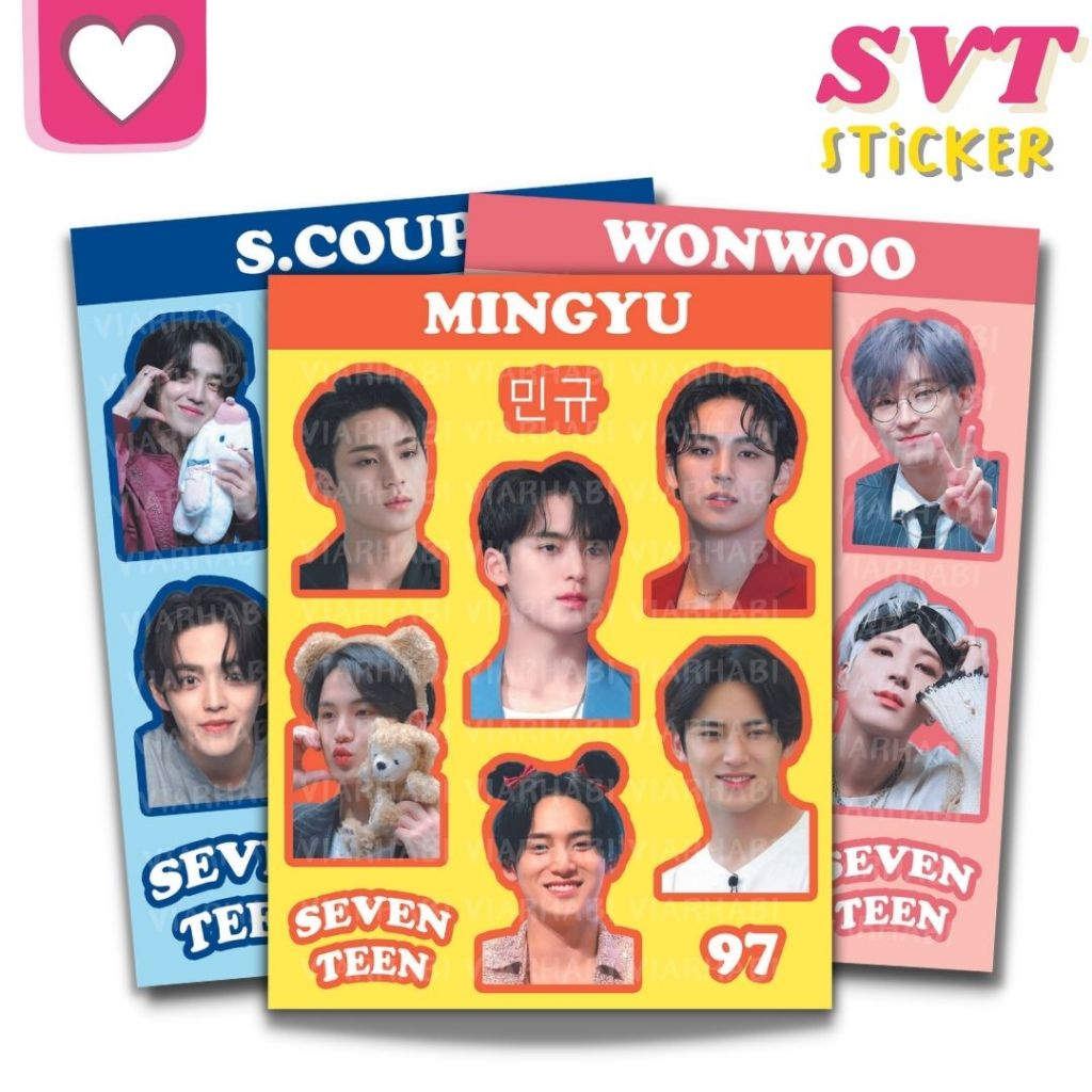 SEVENTEEN COLORFUL UNCUTTING EDITION STICKER // KPOP STICKER ...