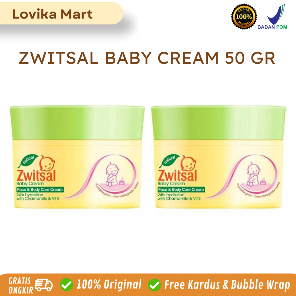 (Ready To Ship) ZWITSAL FACE & BODY CREAM CARE CREAM 50 GRAM BABY CREAM ...