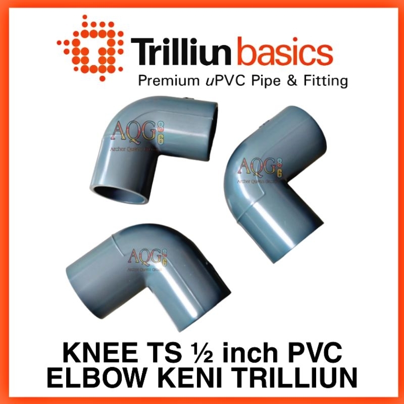 Pvc KNEE 1/2" TRILLION BASICS - ELBOW 1/2 INCH PVC WATER PIPE ...