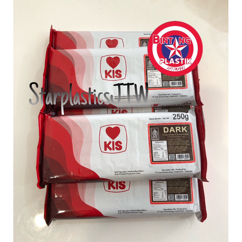 Halal! Chocolate Block KIS 250gr/Chocolate Bar KIS/DARK Chocolate ...
