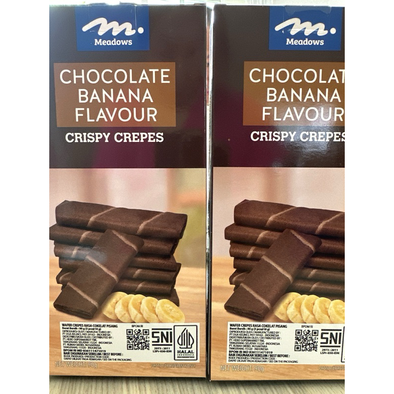 Crispy Crepes Chocolate Banana Meadows Wafer Crepes | Shopee Malaysia