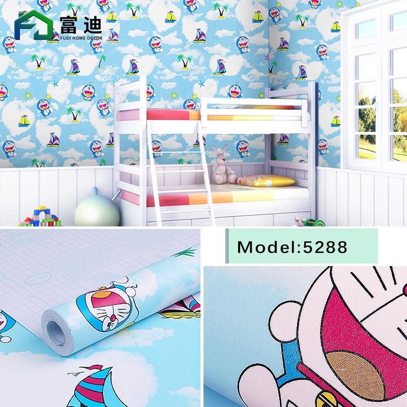Doraemon Cloud Wall Wallpaper Size 8m to 10m x 45cm | Shopee Malaysia