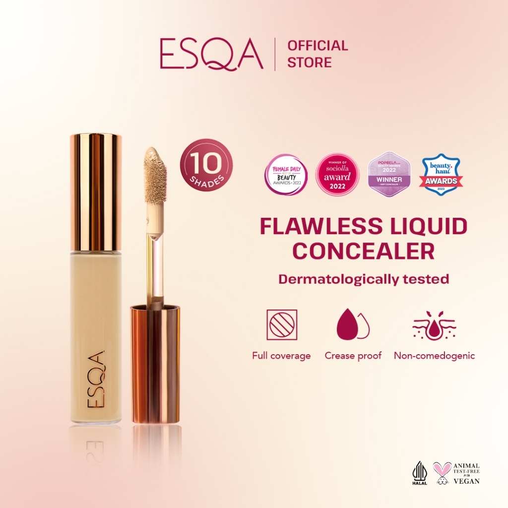 Exp 2026 Concealer ESQA Flawless Liquid Concealer 15gr ORIGINAL ...