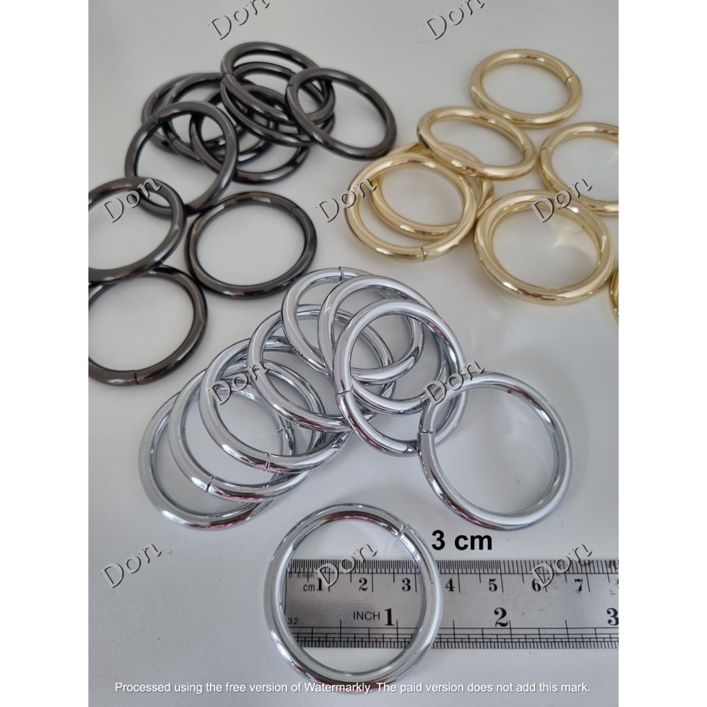 Premium BAG ROUND RING UK = 4 CM, 3 CM, 2.5CM AND 2 CM | Shopee Malaysia