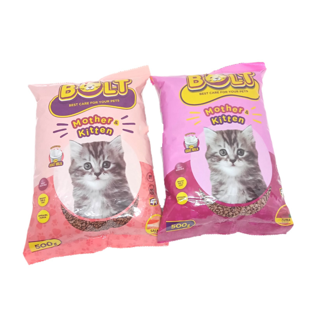 Bolt MOTHER KITTEN CAT FOOD 1KG (500 GR X 2 PCS) | Shopee Malaysia