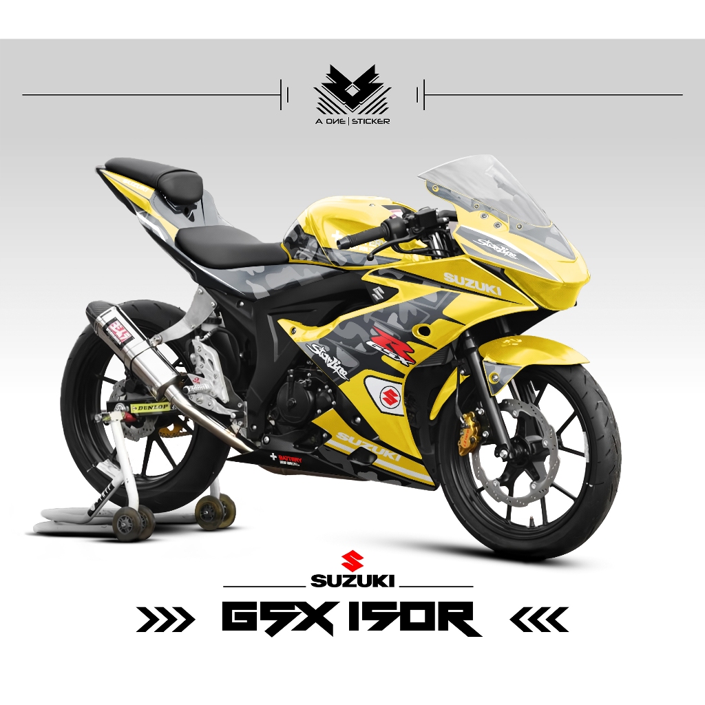 Semifull STRIPING SUZUKI GSX R150 MOTIF 2 / CAMO EDITION / STICKER ...