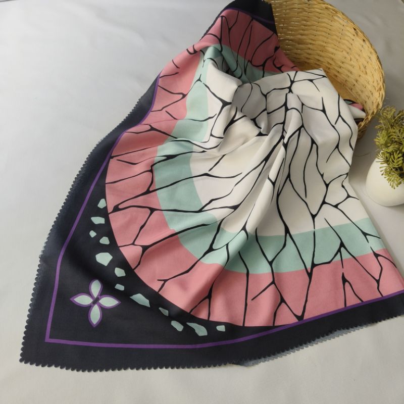 Hijab Anime Voal headscarf printing anime series Hashira tudung bawal ...