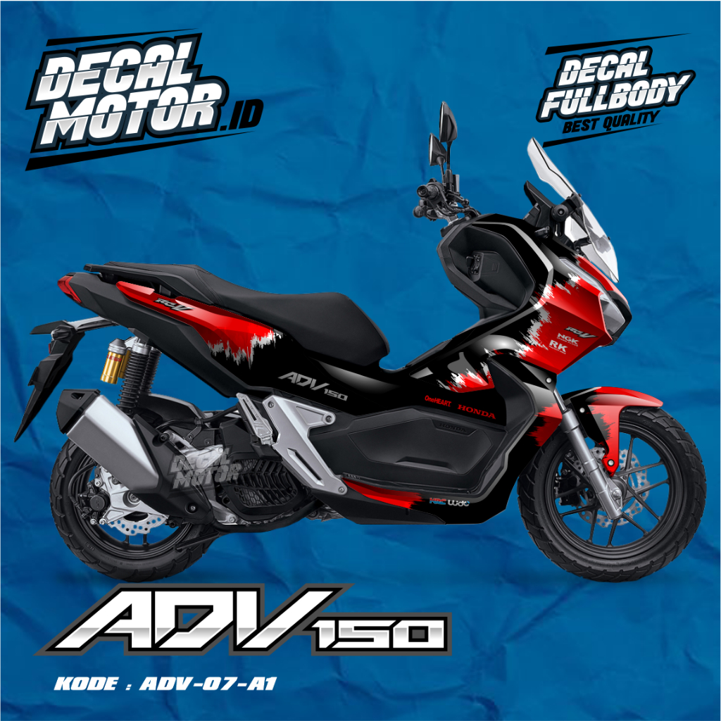 Honda ADV custom Decal Sticker - honda ADV 150 Abstract Sticker Decal ...