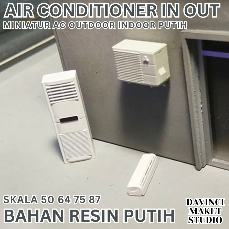 (64) Miniature 64-scale Indoor Outdoor AC Room - Air Conditioner ...