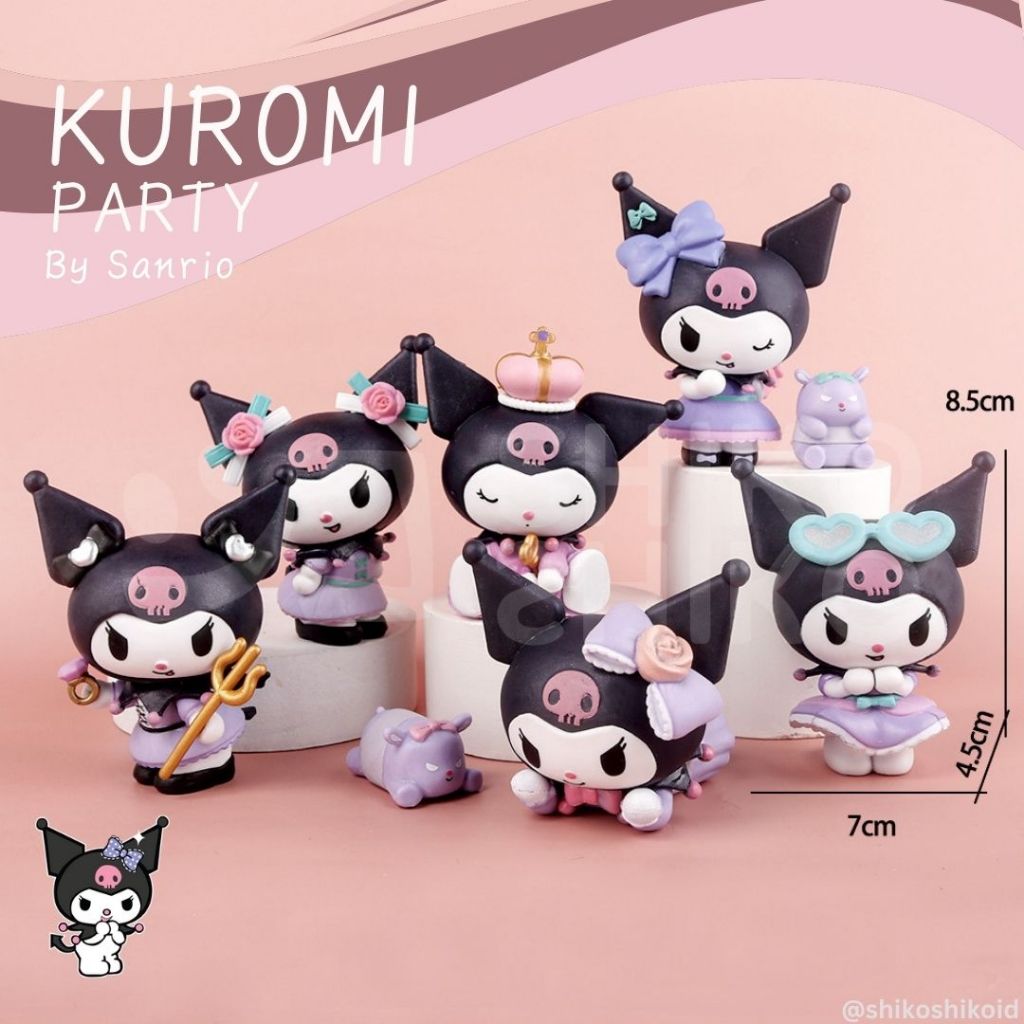 Fgckrp Mini Figure Chibi Kuromi Party Sanrio Maid Lolita Blind Box ...
