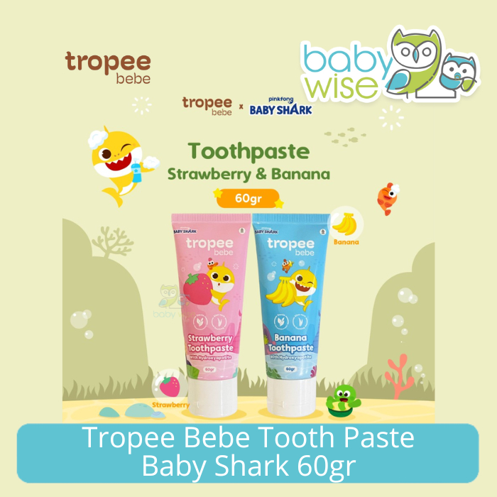 Tropee Bebe Tooth Paste Baby Shark - Children's Toothpaste | Shopee ...