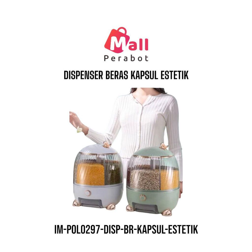 Furniture Mall | Antique Luxury Capsule Aesthetic Rice Dispenser | Rice ...