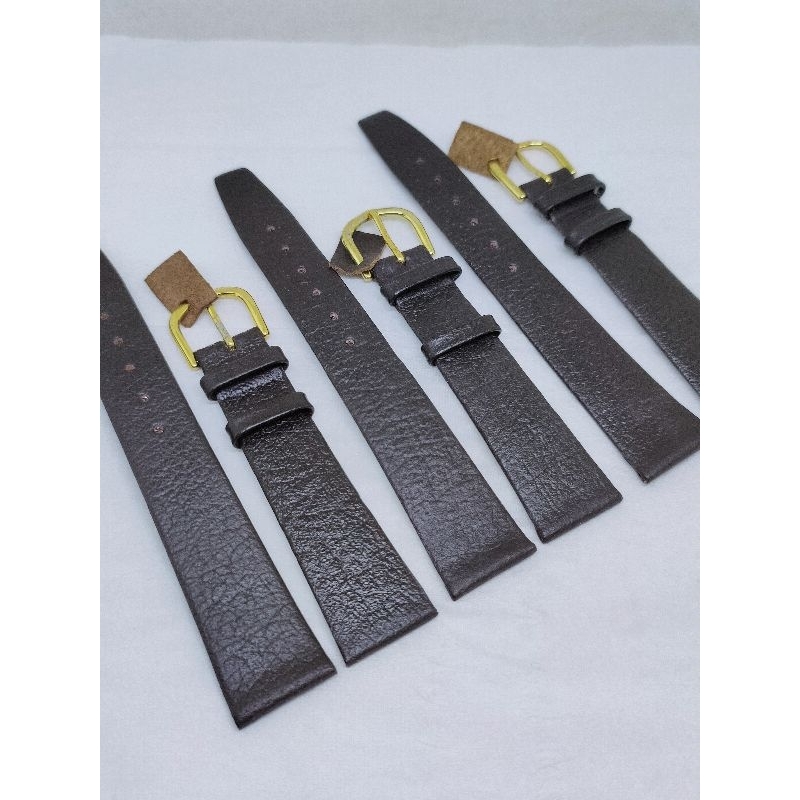 Watch leather Strap 18mm genuine leather vintage NOS part Old Watch ...