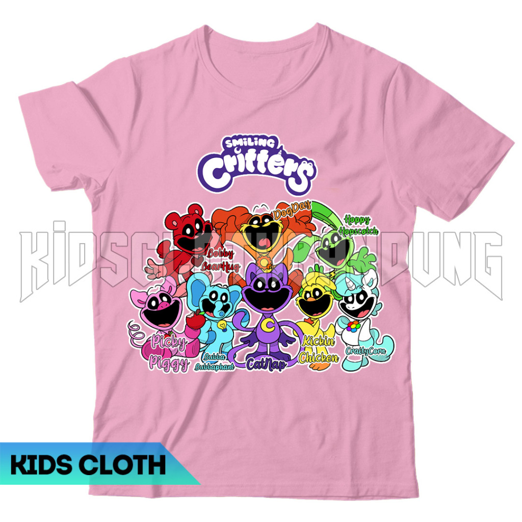 Free Name Of Children's T-Shirts POPPY PLAYTIME SMILING CRITTERS Boys ...