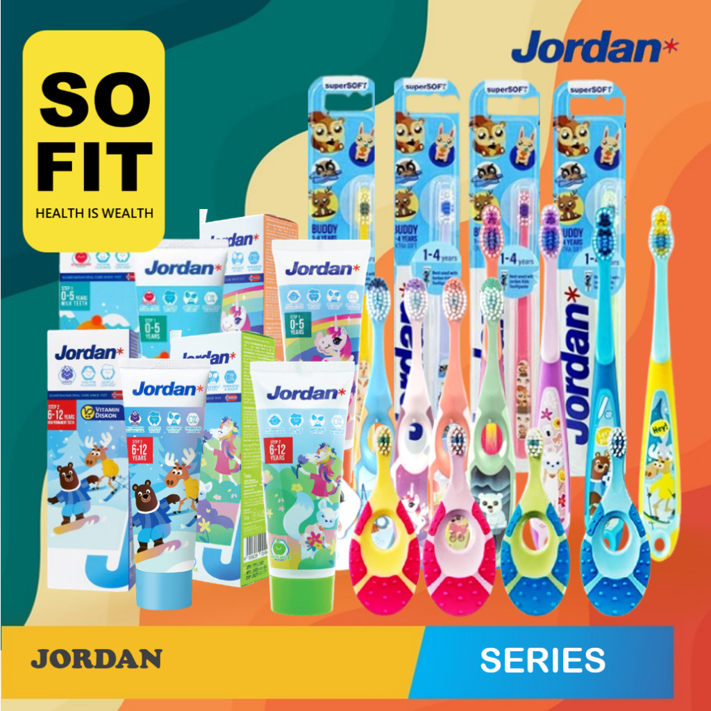 Jordan Oral Care Kids Toothbrush & Kids Toothpaste Series - Children's ...
