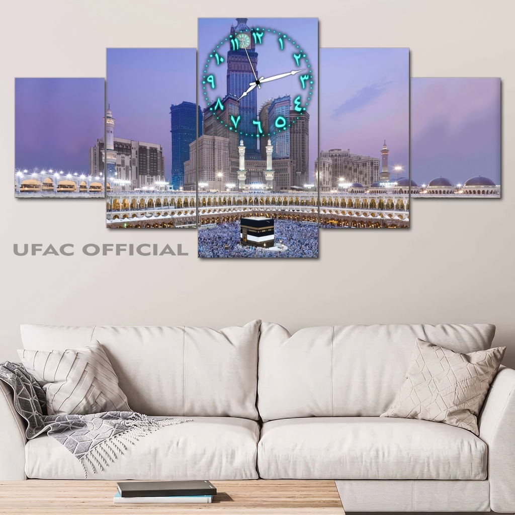Big Clock Kaaba Mecca Makah 80X40 Multipanel | Ufac Official| Islamic ...
