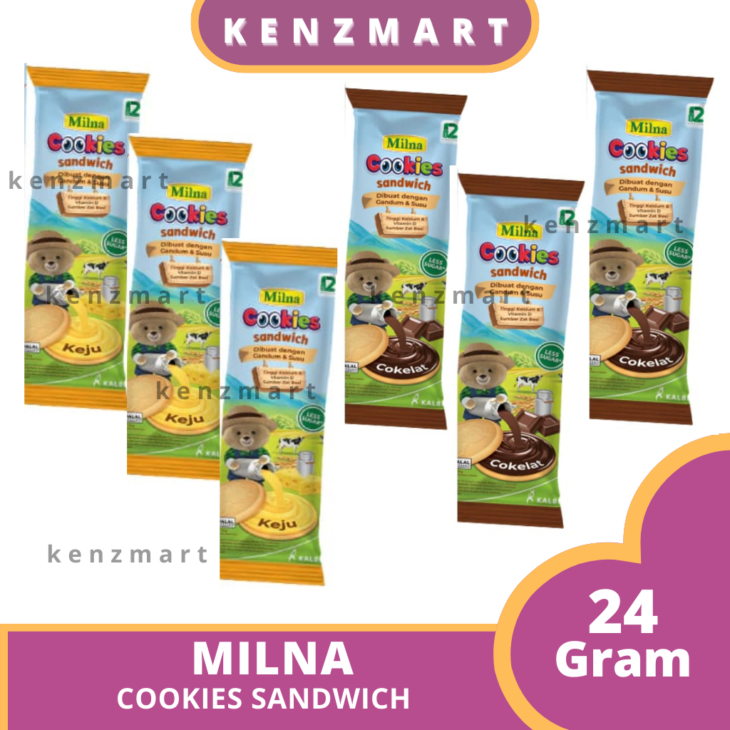 Milna COOKIES SANDWICH Chocolate & Cheese MIX | Shopee Malaysia
