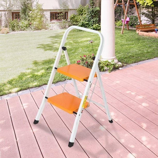 Iron Folding Ladder/Mom Step Ladder 2 Steps Xenon Brand | Shopee Malaysia