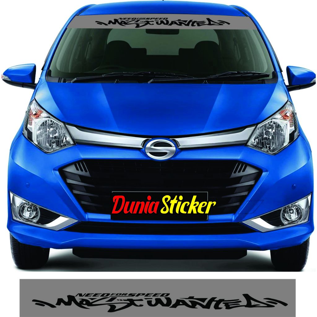 Most WANTED Car Glass Sticker Car Windshield Cutting Sticker | Shopee ...