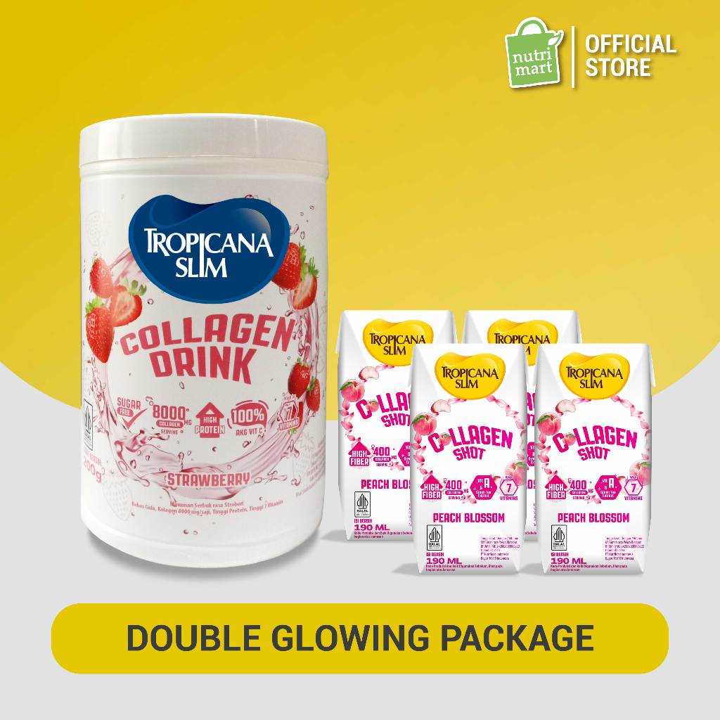 Double Collagen Shot - Tropicana Slim Collagen Shot Peach Blossom 190ml ...