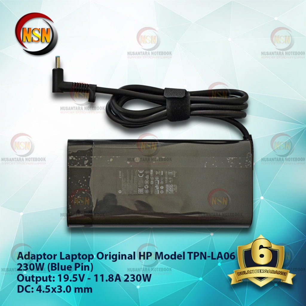 Original HP TPN-LA06 Laptop Adapter (Blue Pin) 19.5V 11.8A 230W DC 4.5x3.0mm | Shopee Malaysia