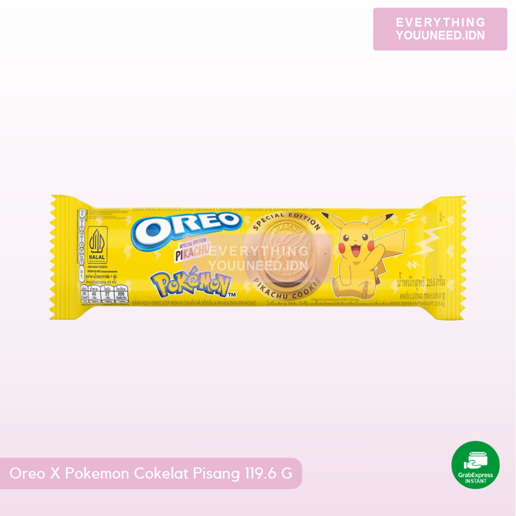 Oreo Pokemon Chocolate Banana Chocolate 119.6G | Shopee Malaysia