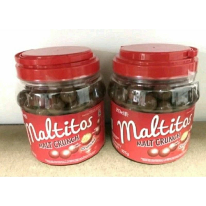 Delfi Maltitos Malt Crunch/Chocolate Biscuit 300gr (Price For 1 Jar ...