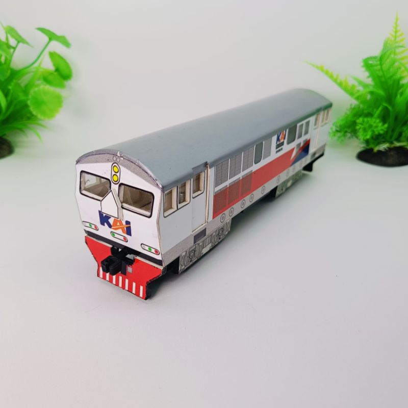 PUTIH Miniature Locomotive BB 304 White Orange | Shopee Malaysia