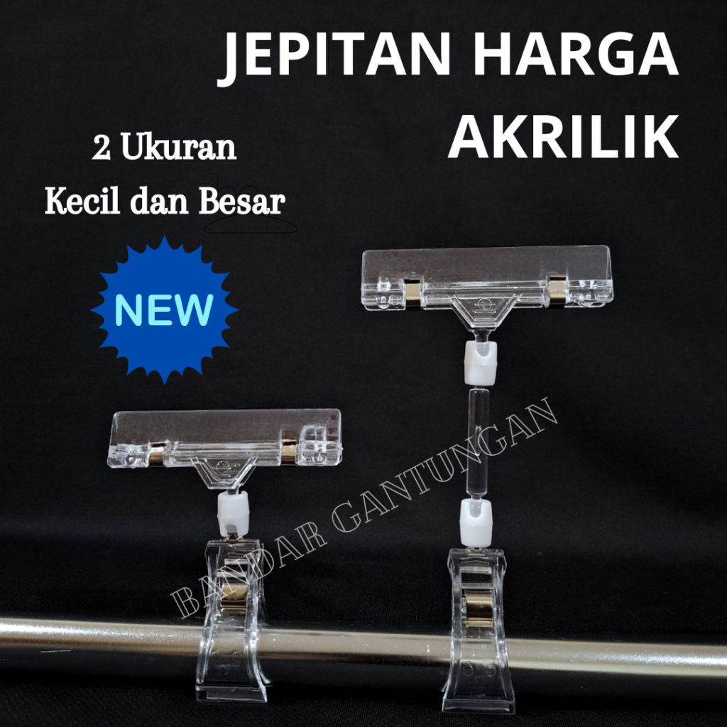 Acrylic Clear Price Clamp Price Tag Display Price Tag Big Small - BH ...