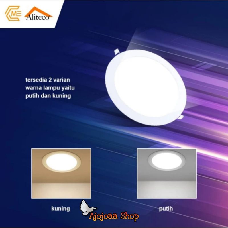 Round Inbow Model Led Panel Lights 6W 9W 12W 18W Aliteco | Shopee Malaysia