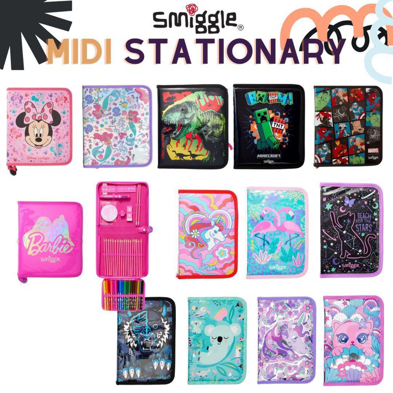Smiggle Midi Zip Kit Stationary Gift Set 26101 | Shopee Malaysia