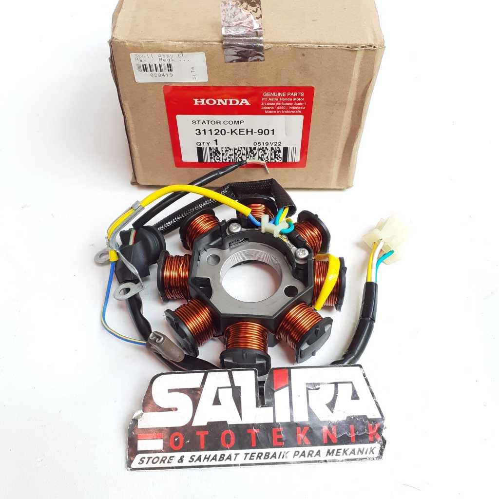 Stator Comp Spull Assy Motorcycle Honda GL Max Pro Neotech Mega Pro Old Primus Original AHM ...