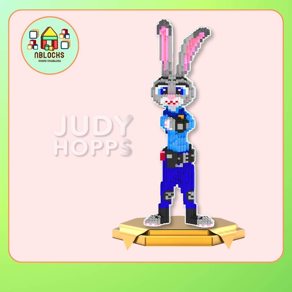 Nano Blocks ZOOTOPIA JUDY HOPPS 3D Model, Stacking Block Toys ...