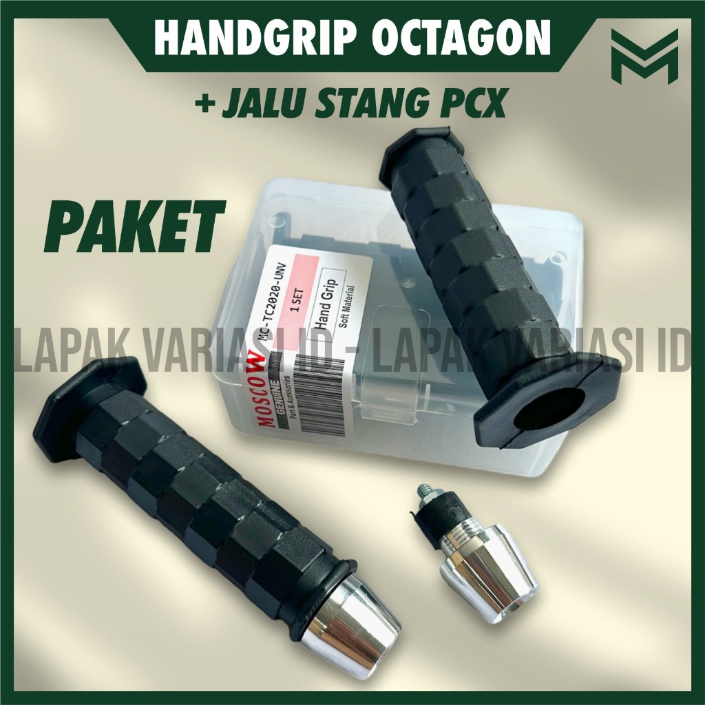 Hangrip Package OCTAGON model+JALU Pcx Handlebar SET Left Right ...