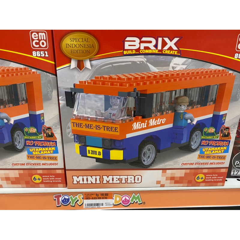 Emco Brix Metro Mini Special Indonesia x Lego Unofficial Bricks ...
