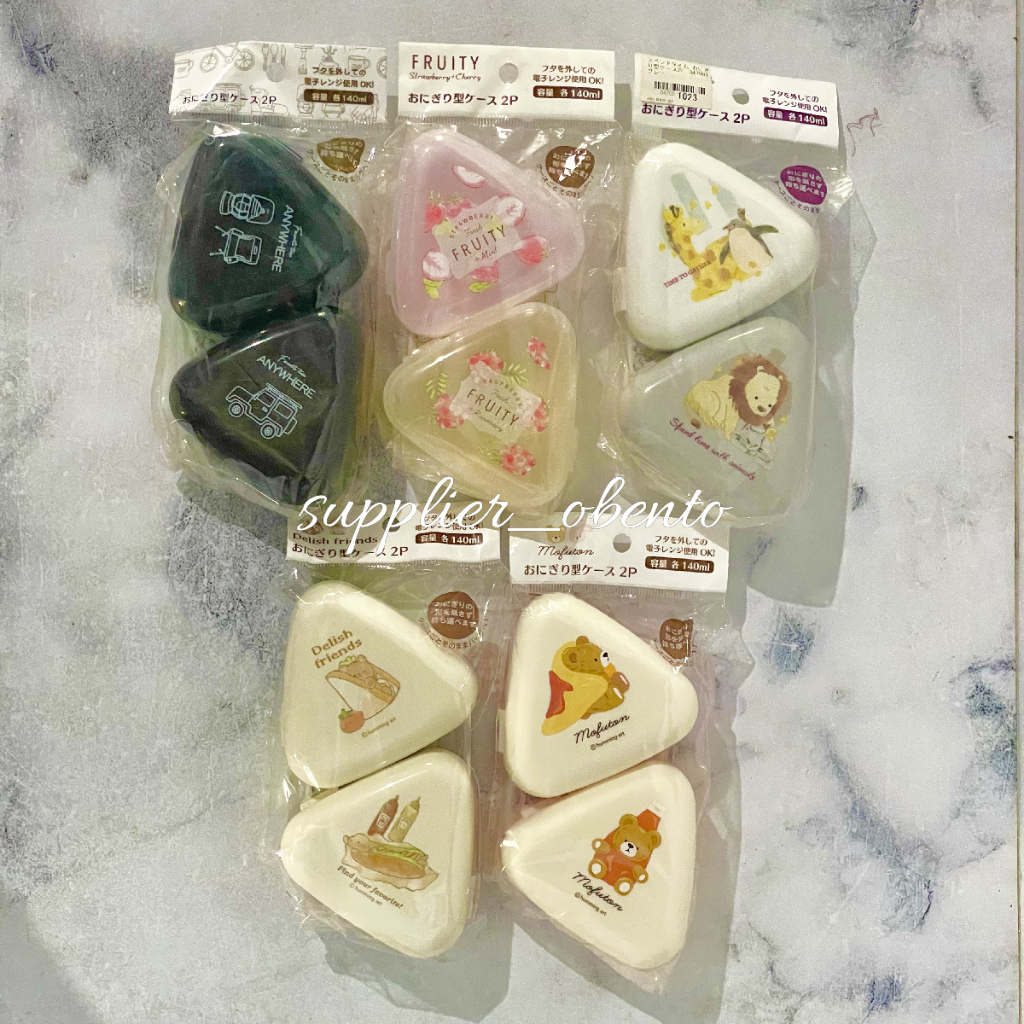 A] Characters Onigiri Character Box Snack Case Bento Goods - Onigiri ...
