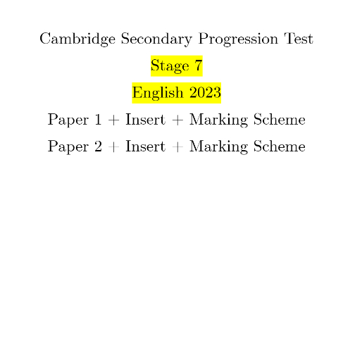 Cambridge Primary Progression Stage 7 English 2023 | Shopee Malaysia