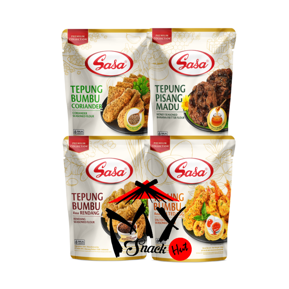 Sasa PREMIUM Seasoning Flour SERGABUNA CORIANDER Banana Honey SALTED ...